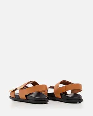 TOD'S Leather Sandals - Multicolor