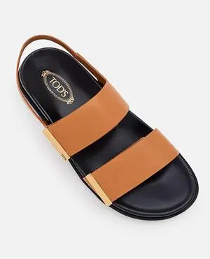 TOD'S Leather Sandals - Multicolor