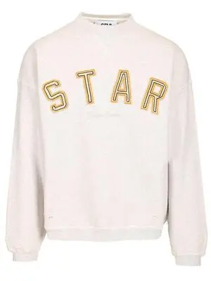 GOLDEN GOOSE Oversized Cotton Sweatshirt - Gray