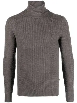 Tagliatore Wool Turtleneck - Gray