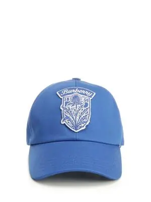 Burberry BURBERRY Embroidered Thistle Cap Blue