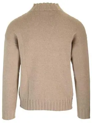 Tagliatore Bicolor Wool Sweater - Brown