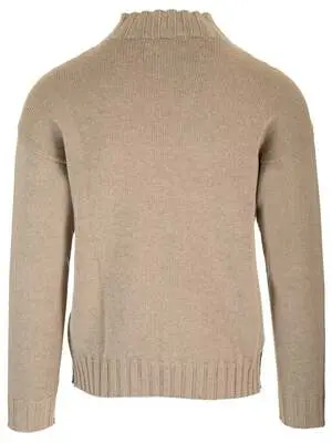 Tagliatore Bicolor Wool Sweater - Brown