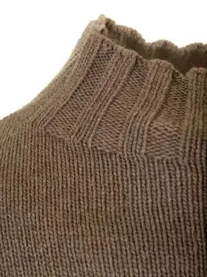 Tagliatore Bicolor Wool Sweater - Brown