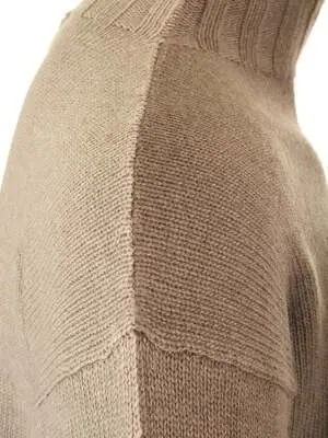 Tagliatore Bicolor Wool Sweater - Brown