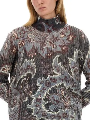 Etro Printed Wool Sweater - Multicolor