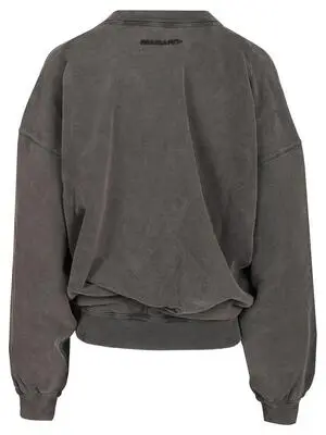 Isabel Marant Étoile Draped Cotton Sweatshirt - Black