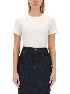 Dolce & Gabbana Logo Patch T-shirt - White