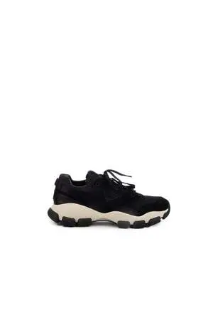 Prada Leather And Mesh Sneakers - Multicolor