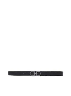 FERRAGAMO Gancini Reversible Leather Belt - Multicolor