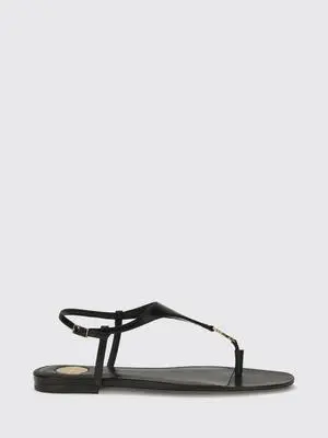 Saint Laurent Cassandre Thong Sandals - Black