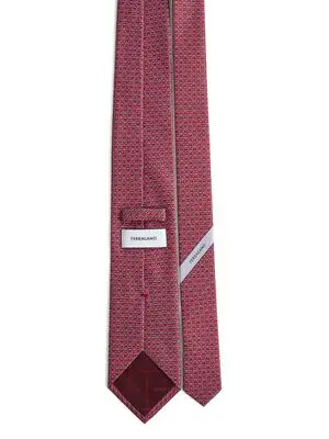 FERRAGAMO Monogram Silk Neck Tie