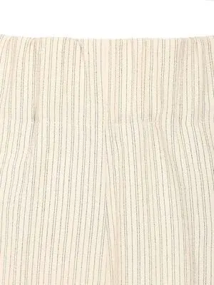 Dries Van Noten Striped Wide Leg Trousers - White