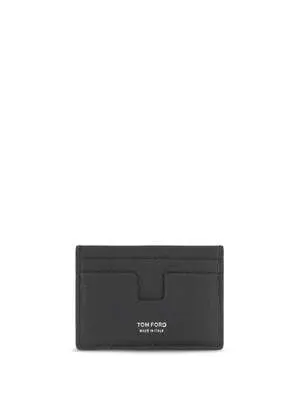 TOM FORD Leather Card Holder - Black