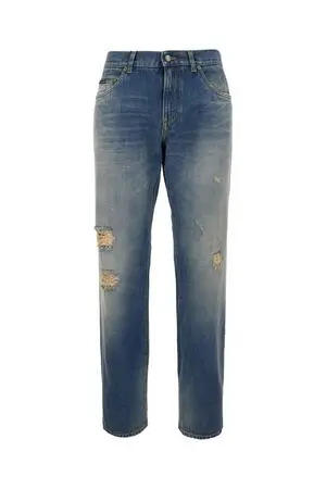 Dolce & Gabbana Distressed Denim Jeans - Multicolor