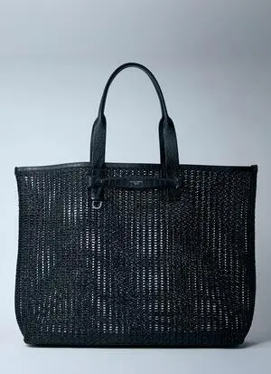 Dolce & Gabbana Woven Mesh Tote Bag - Black