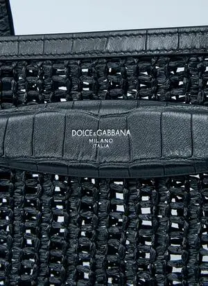 Dolce & Gabbana Woven Mesh Tote Bag