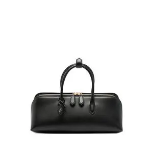 Alaïa Smooth Calf Leather Tote Bag - Black