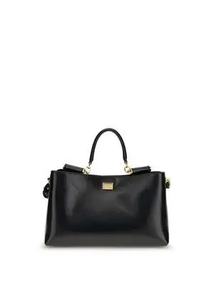 Dolce & Gabbana Vittoria Medium Handbag - Black
