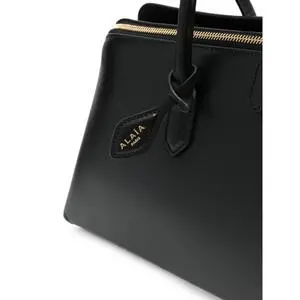 Alaïa Calf Leather Tote Bag - Black