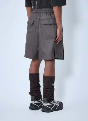 Moncler Rick Owens Drawstring Midi Kilt Shorts - Gray