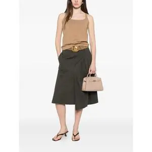 Max Mara Cotton Scoop Neck Tank Top - Cream
