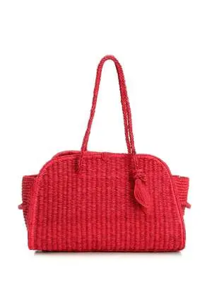 Jacquemus Le Turismo Raphia Shoulder Bag - Red
