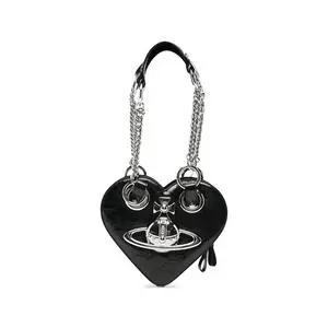 VIVIENNE WESTWOOD Calf Leather Tote Bag - Black