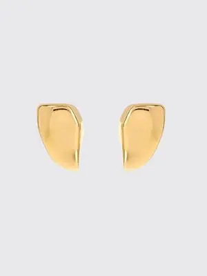 Bottega Veneta Chromed Silver Prisma Earrings - Yellow