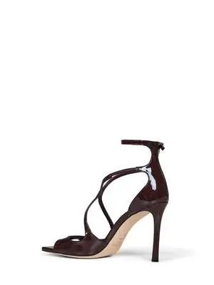 JIMMY CHOO Patent Leather Azia 95 Sandals - Multicolor