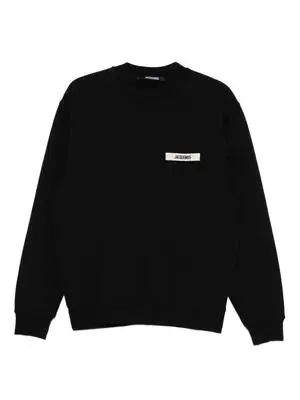 Jacquemus Cotton Sweatshirt - Black