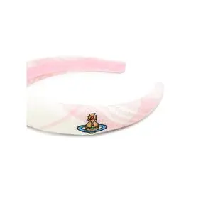 VIVIENNE WESTWOOD Checked Hair Accessories - White