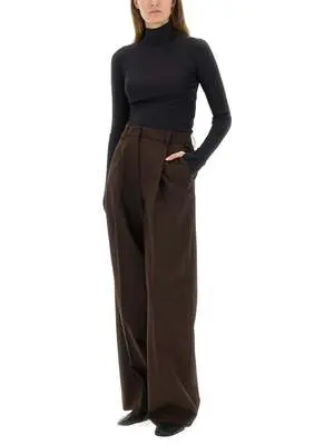 LEMAIRE Wool Turtleneck Top - Gray