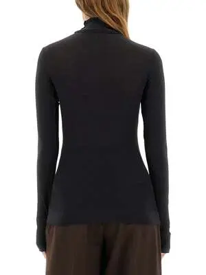 LEMAIRE Wool Turtleneck Top - Gray
