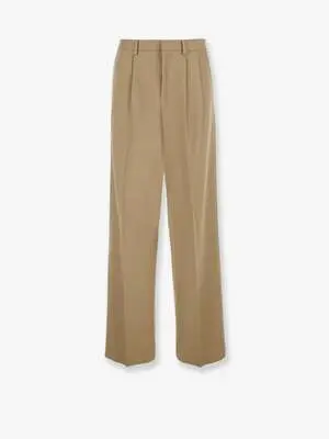 Celine Wool And Cotton Trousers - Multicolor