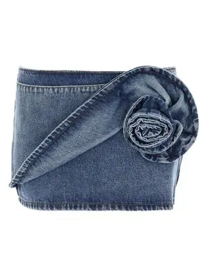Magda Butrym Denim Miniskirt - Blue