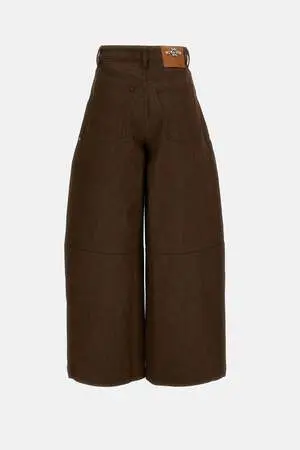 Simone Rocha Wide Leg Utility Curve Jeans W/ Emb - Multicolor