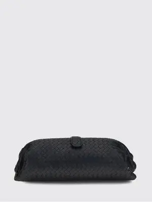 Bottega Veneta Lauren 1979 Clutch In Woven Leather - Black