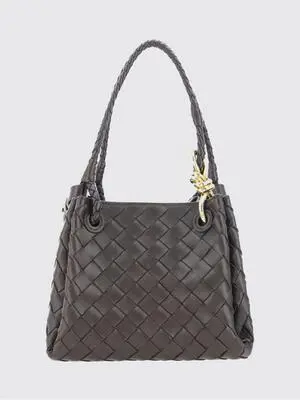 Bottega Veneta Bottega Veneta Women Parachute Small Woven Leather Bag Bottega Veneta Brown