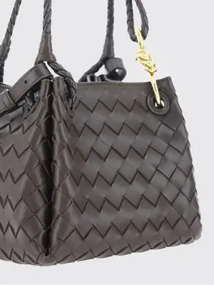 Bottega Veneta Parachute Small Woven Leather Bag - Brown
