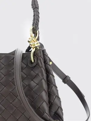 Bottega Veneta Parachute Small Woven Leather Bag - Brown