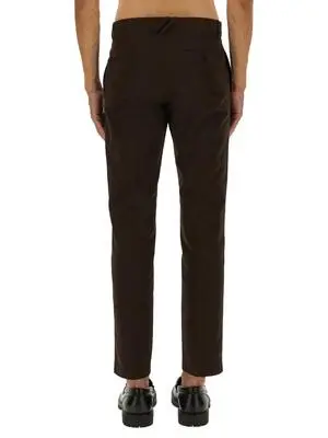 Burberry Cotton Chino Pants - Brown