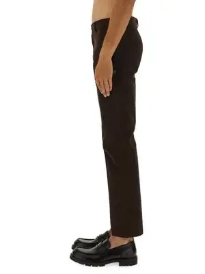 Burberry Cotton Chino Pants - Brown