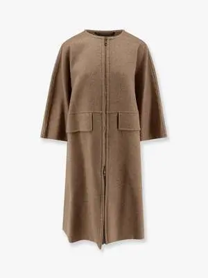 Max Mara Amour Cashmere Coat - Cream