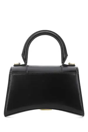 Balenciaga Leather Hourglass Handbag - Black