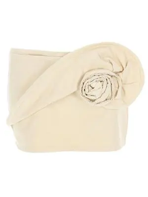 Magda Butrym Denim Miniskirt - Cream
