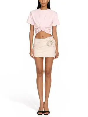 Magda Butrym Denim Miniskirt - Cream