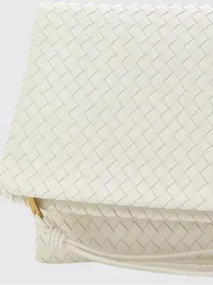 Bottega Veneta Woven Leather Clutch - White