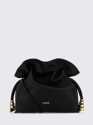 Loewe Flamenco Leather Clutch - Black
