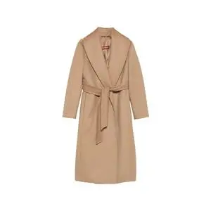 Max Mara Virgin Wool Single Breasted Coat - Cream